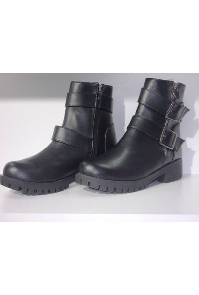 Shoesinn34 Siyah Bot Tokalı