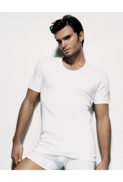 Çift Kaplan Erkek Ribana Yarım Kol Atlet Fanila 840