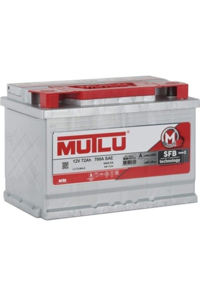 Mutlu Aku 72 Amper Mutlu Akü Üretim: 2021
