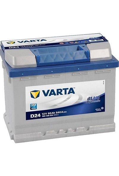 Varta 12 Volt 60 Amper D24 Varta Akü Üretim: Eylül 2021