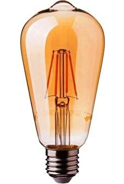 LED ST64 Flamanlı 4W LED Rustik Dekoratif Ampul Vintage Aydınlatma LED ST64 Flamanlı 4W LED Rustik Dekoratif Ampul Vintage Aydınlatma