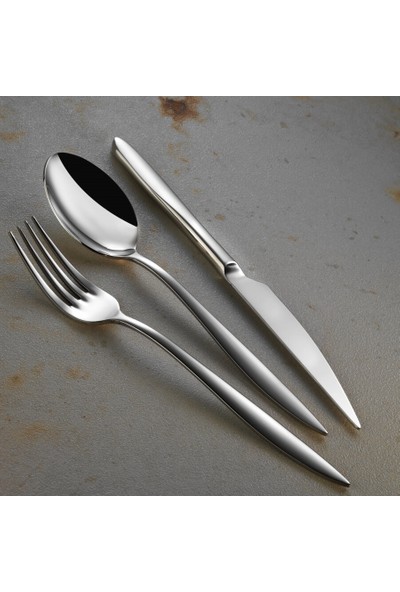 Kütahya Porselen Flora 84 Parça Çatal Kaşık Bıçak Takımı
