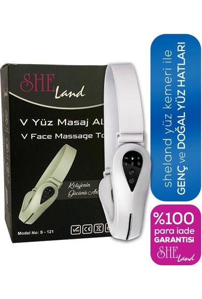 Sheland LED Foton Ems Masaj Aleti Doğal Kolajen Arttırıcı,hücre Yenileyici,kırışıklık ve Gıdı Giderici