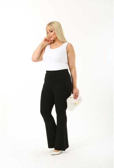 Büyük Bedenim Ispanyol Paça Tayt