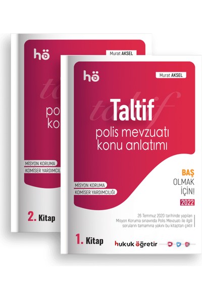 Hukuk Öğretir Taltif Polis Mevzuatı Konu Anlatımı Komiser Yardımclığı, Misyon Koruma Sınavlarına Hazırlık (Ciltli)