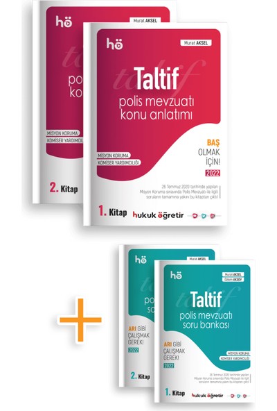 Hukuk Öğretir Taltif Soru Bankası + Konu Anlatımı Set,komiser Yardımclığı, Misyon Koruma Sınavlarına Hazırlık (Ciltli)