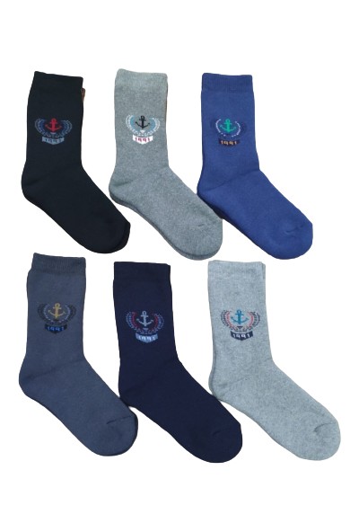 Erceys Erkek Çocuk Kışlık Pamuklu Kalın Havlu Termal Çorap 6'lı Erceys Erkek Çocuk Kışlık Pamuklu Kalın Havlu Termal Çorap 6'lı