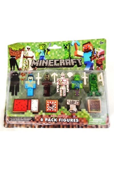 Minecraft Oyuncak Figür Set 6'lı Figür 16 Parça Set Aksesuarlı Oyuncak Minecraft Enderman Minecraft Oyuncak Figür Set 6'lı Figür 16 Parça Set Aksesuarlı Oyuncak Minecraft Enderman