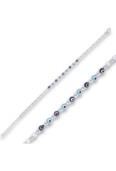 Gumush ​gümüş Nazar Boncuklu Bileklik