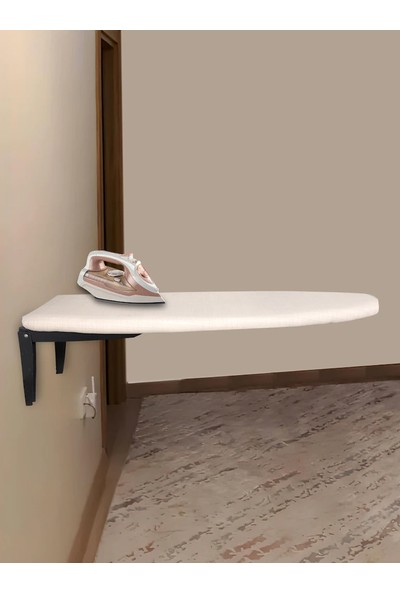 Duvara Monte Katlanır Gizli Ütü Masası Dik Açılır 32X89 cm Bej Duvara Monte Katlanır Gizli Ütü Masası Dik Açılır 32X89 cm Bej