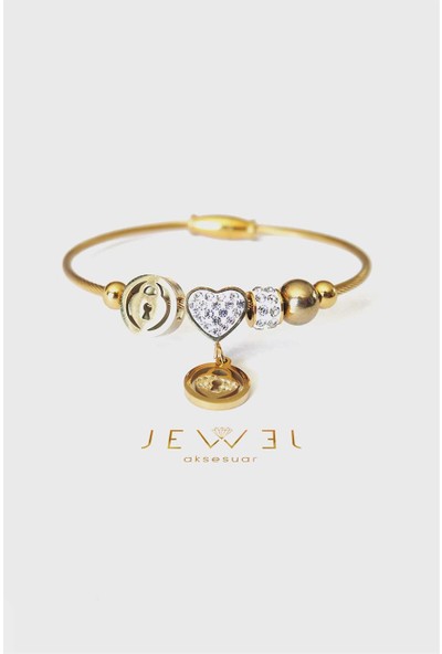 Jewel P. Model Locked Gold Altın Kaplama Bileklik Jewel P. Model Locked Gold Altın Kaplama Bileklik