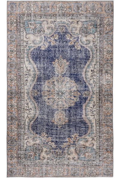 Naar Vintage 420055 Mavi 148x240 El Dokuma Halı ~ 3.55 M2