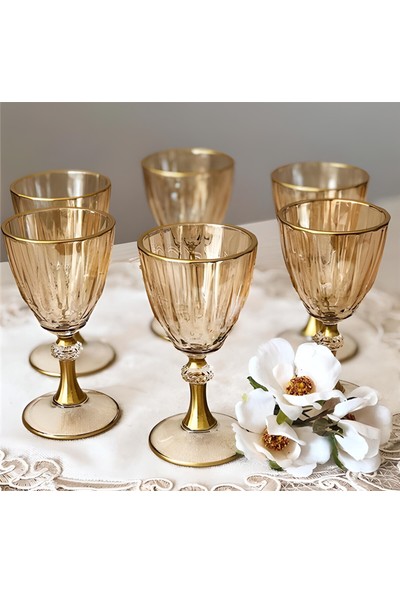 Paşabahçe Bal 6 Lı Kahve Yanı Su Bardağı Takımı10,5cm Yüksekliği,5,5cm Çapıdır