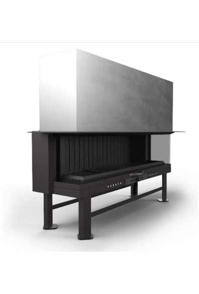 Schömne Asansörlü Çelik Şömine Haznesi Üç Yönlü 70 Lik Schömne Asansörlü Çelik Şömine Haznesi Üç Yönlü 70 Lik