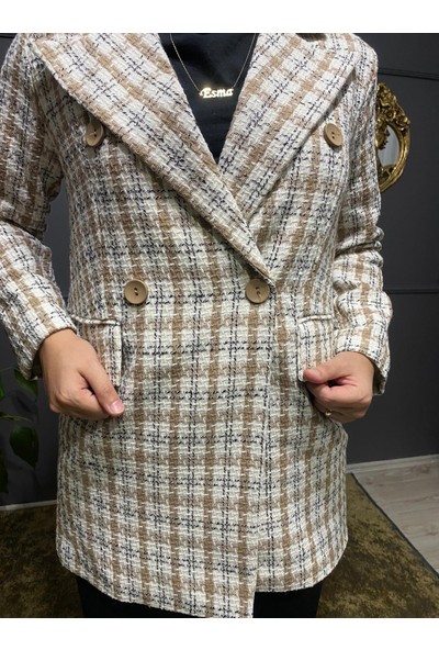 RBA Boutique Rba Boutiqe Ekose Desen Çeket