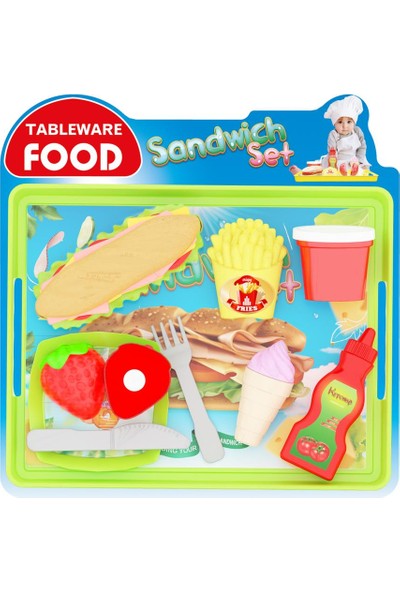 Uçar Oyuncak Tableware Food Sandviç Seti Uçar Oyuncak Tableware Food Sandviç Seti