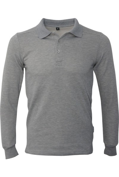 Uniprom Sweatshirt Polo Yaka Şardonlu %100 Pamuk Erkek