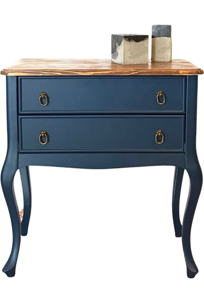 Roys Ahşap L3540 Lacivert Çift Çekmeceli Komodin Telefonluk Roys Ahşap L3540 Lacivert Çift Çekmeceli Komodin Telefonluk