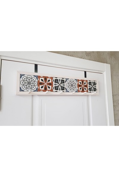 Atölye Yaman Beyaz Kapı Arkası Askılık