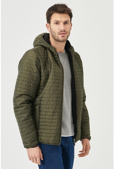 AC&Co / Altınyıldız Classics Standart Fit Dik Yaka Düz Casual Mont