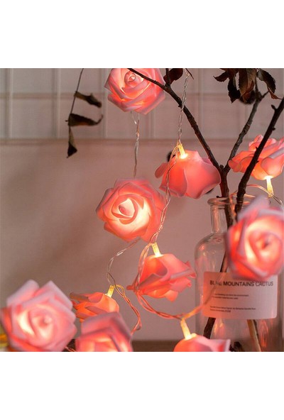 Net Sepette Pembe Gül Sarkan Işık 10' Lu Net Sepette Pembe Gül Sarkan Işık 10' Lu