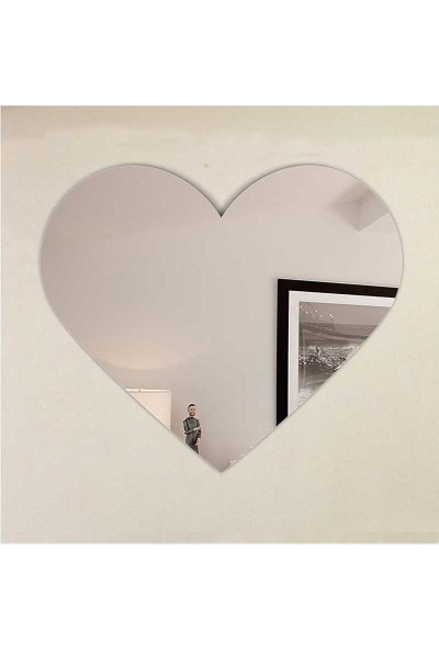 Dipak Gümüş Renk Kalp Şekil Aynalı Pleksi Yapışkanlı Sticker 3,5 cm / 1 Adet Dipak Gümüş Renk Kalp Şekil Aynalı Pleksi Yapışkanlı Sticker 3,5 cm / 1 Adet