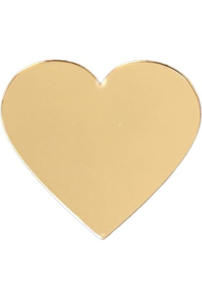 Dipak Gold Renk Kalp Şekil Aynalı Pleksi Yapışkanlı Sticker 3,5 cm / 1 Adet Dipak Gold Renk Kalp Şekil Aynalı Pleksi Yapışkanlı Sticker 3,5 cm / 1 Adet