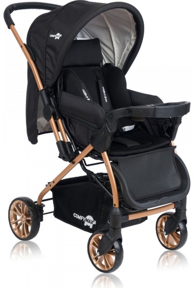Comfymax Çift Yönlü Bebek Arabası - Black Thunder