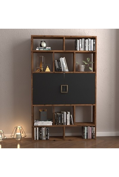 BMdekor Kitaplık Pandora Siyah Hat