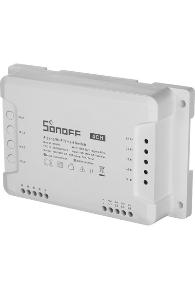 Sonoff 4ch R3 4-Gang Wi-Fi Dıy Akıllı Anahtar (Yurt Dışından)