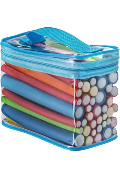 42 Adet Karışık Boyut Dıy Saç Silindirler Curlers Saçakları Saklama Çantası ile Esnek Araçlar