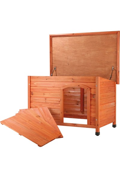Iahşap Köpek Evi Suya Dayanıklı Lüks Ahşap Kapaklı Köpek Kulubesi 45X60X60 cm Iahşap Köpek Evi Suya Dayanıklı Lüks Ahşap Kapaklı Köpek Kulubesi 45X60X60 cm