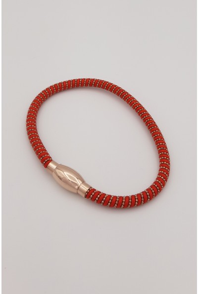 Palmiero Çelik Örme Halat Kadın Bileklik