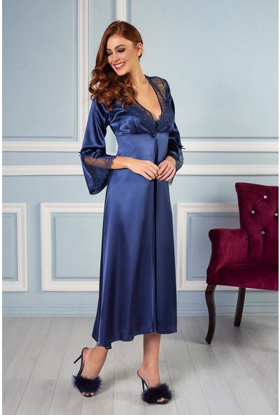 Pierre Cardin Saten Altılı Çeyiz Seti - 6425 Lacivert