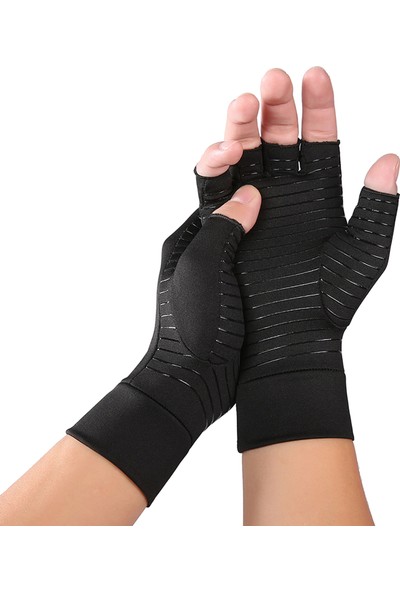 Foyou Elastik Kaymaz Sağlık Eldiveni L - Siyah (Yurt Dışından)