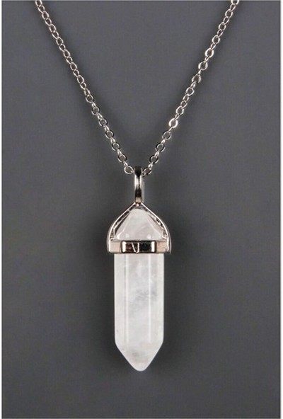 Ryso Store Kristal Kuvars Doğal Taş Pandül Kolye Ryso Store Kristal Kuvars Doğal Taş Pandül Kolye