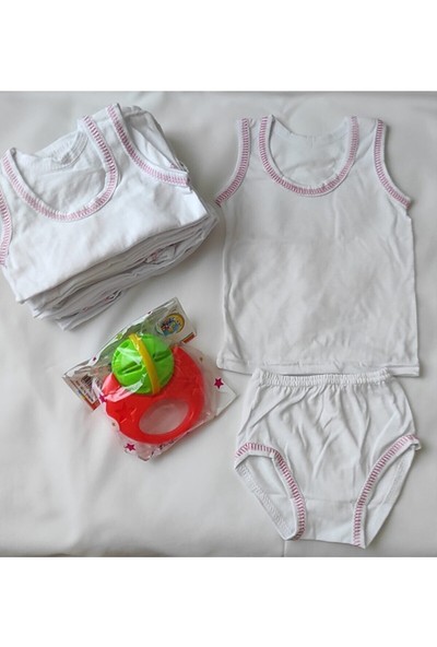 Özbebişim Bebek Atlet Külot Takımı 6 Lı Oyuncak Hediyeli