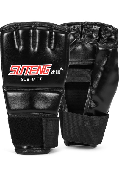 Suteng Deri Yarım Boks Eldiveni - Siyah (Yurt Dışından) Suteng Deri Yarım Boks Eldiveni - Siyah (Yurt Dışından)