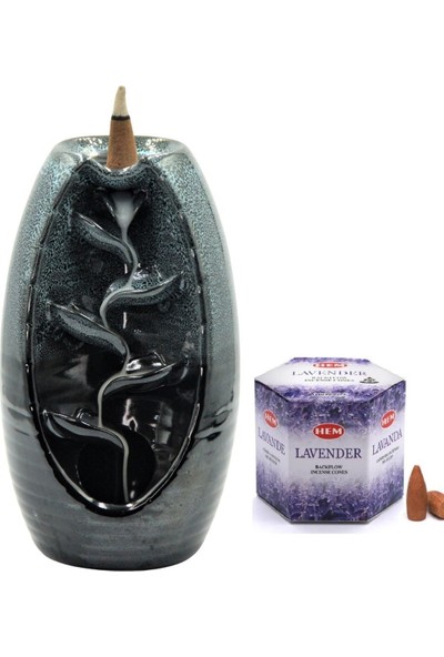 İyibifikir Zen Dekoratif Geri Akışlı Şelale Tütsülük 4-J + 20 Adet Hem Lavanta Aromalı Geri Akışlı Tütsü İyibifikir Zen Dekoratif Geri Akışlı Şelale Tütsülük 4-J + 20 Adet Hem Lavanta Aromalı Geri Akışlı Tütsü