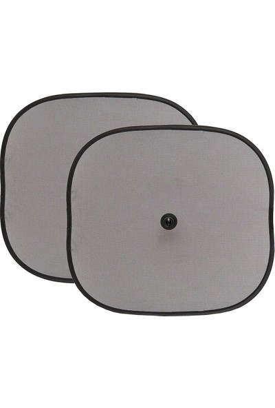 Oto Yan Cam Güneşlik 2 Adetli Fileli Güneşlik Vantuzlu 37X44CM EA001