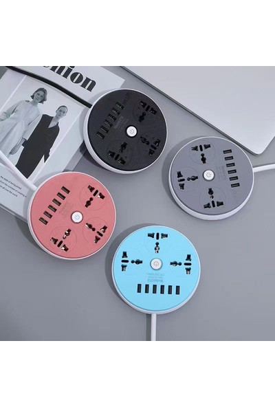 Taşkafa 6 Usbli Uzatma Kablo Amerikan Prizli 1,2 M Taşkafa 6 Usbli Uzatma Kablo Amerikan Prizli 1,2 M