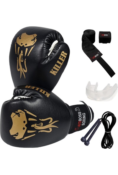 Ayd Boss Killer Boks Eldiveni Full Set Boks Eldiveni, Boks Bandajı, Atlama Ipi, Boks Dişliği Ayd Boss Killer Boks Eldiveni Full Set Boks Eldiveni, Boks Bandajı, Atlama Ipi, Boks Dişliği
