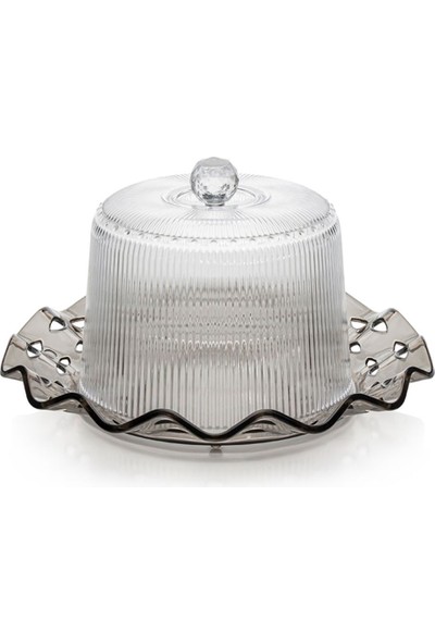 Laviyosa Akrilik Barok Füme Delikli Fanus