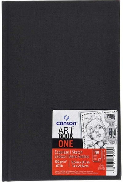 Canson One Art Book Sert Kapak Sketch Eskiz Çizim Defteri 100 Gr. 15 x 21 Cm. 98 Sayfa Canson One Art Book Sert Kapak Sketch Eskiz Çizim Defteri 100 Gr. 15 x 21 Cm. 98 Sayfa
