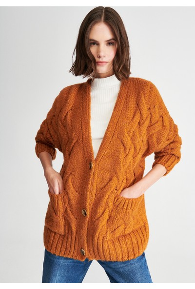 Mavi Kadın Kahverengi Hırka 1710024-70280