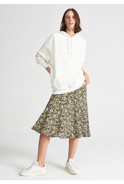 Mavi Kadın Çiçek Baskılı Yeşil Etek 1310044-80936 Mavi Kadın Çiçek Baskılı Yeşil Etek 1310044-80936