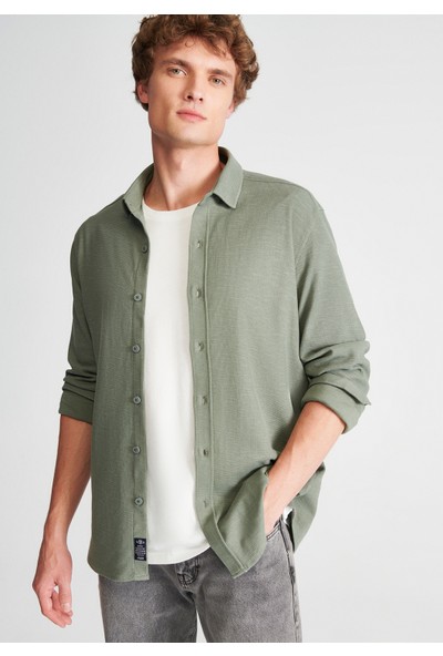 Mavi Erkek Yeşil Gömlek 0210123-80692