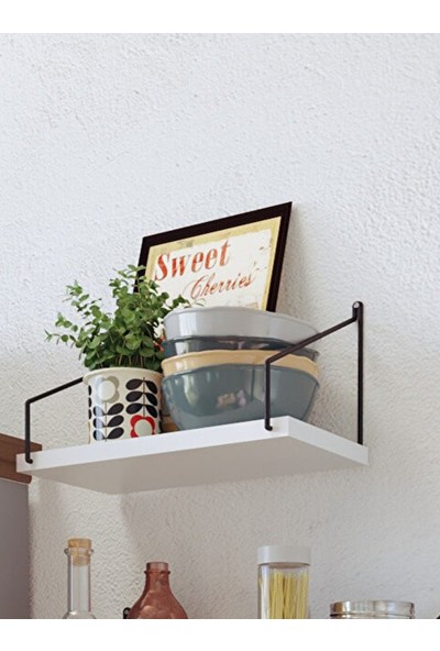 Kitaplık Mutfak Banyo Duvar Rafı Dekoratif