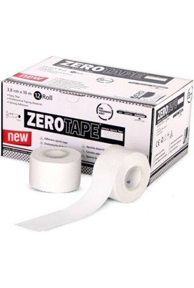 Zero Sports Med Zerotape Sporcu Tespit Bandı Beyaz 3,8 cm x 10 M - 1 Kutu (12 Adet)