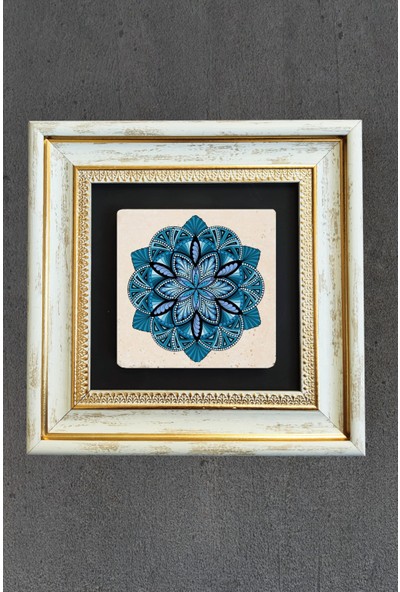 Begoloni Antik Çerçeveli Doğal Taş Baskılı 22X22CM Duvar Dekoru Tablo Begoloni Antik Çerçeveli Doğal Taş Baskılı 22X22CM Duvar Dekoru Tablo